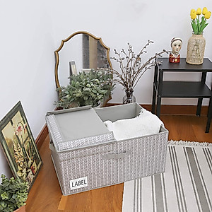 GRANNY SAYS Bundle of 3-Pack Closet Storage Cubes & 1-Pack Extra Large Rectangle Storage Bin