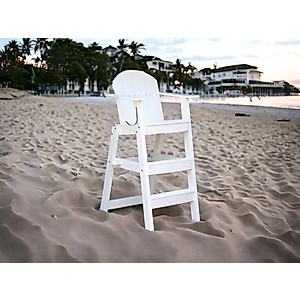 Lifeguard Chair 40" (Two Steps) White