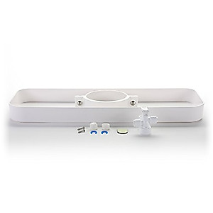 Hydronix FLK-Kit Undersink RO Reverse Osmosis Filtration System Water Leak Detector Safety Valve Kit with Tray