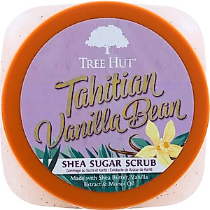Tree Hut Tahitian Vanilla Bean Shea Exfoliating Sugar Scrub, Tahitian Vanilla Bean, 18 Oz