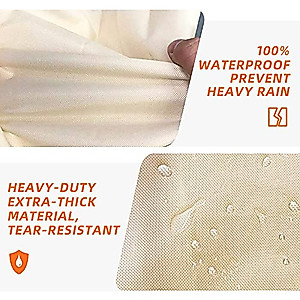 Umbrauto Outdoor Couch Cover Patio Furniture Covers Waterproof Outdoor Sofa Covers Heavy Duty Fade Resistant Patio Sofa Covers (87" Lx37 Wx35 H)