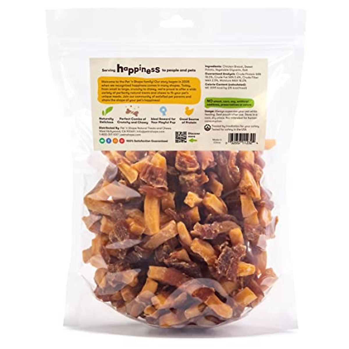 Pet 'n Shape Sweet Potato Chews – Natural Chicken Wrapped Sweet Potato Dog Treats - 42 Ounce