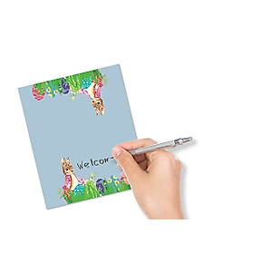 Table Place Card, Easter Tent Style Cards, Pack of 25 Half-Fold Reception Place Card, Cute Easter Egg Bunny, Easter Table Decor for Spring Wedding, Baby Shower, Dinner Party(F24)