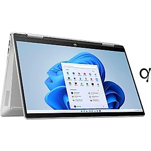 HP 2022 Pavilion x360 14" FHD IPS Touchscreen Premium 2-in-1 Laptop, 12th Gen Intel 10-Core i5-1235U Upto 4.4GHz, 8GB RAM, 1TB PCIe SSD, Backlit KB, Fingerprint, Windows 11 Home + HDMI Cable