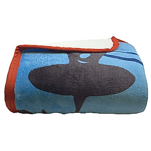 Jay Franco Disney Pixar Cars Lightning McQueen Sherpa Throw Blanket - Measures 50 x 60 inches, Kids Bedding - Fade Resistant Super Soft