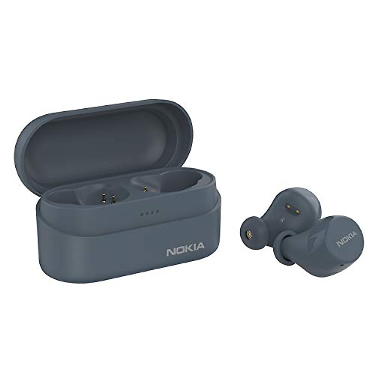 Nokia Power Earbuds Lite - Fjord - Waterproof - Universal Bluetooth - 35 Hours Battery Life - Travel Charging Case
