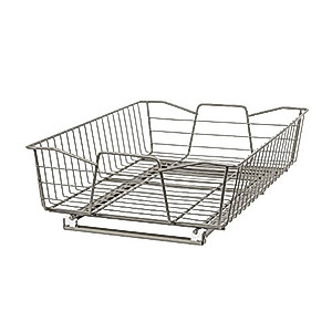 ClosetMaid 3087 14-Inch Wide Cabinet Organizer, Nickel