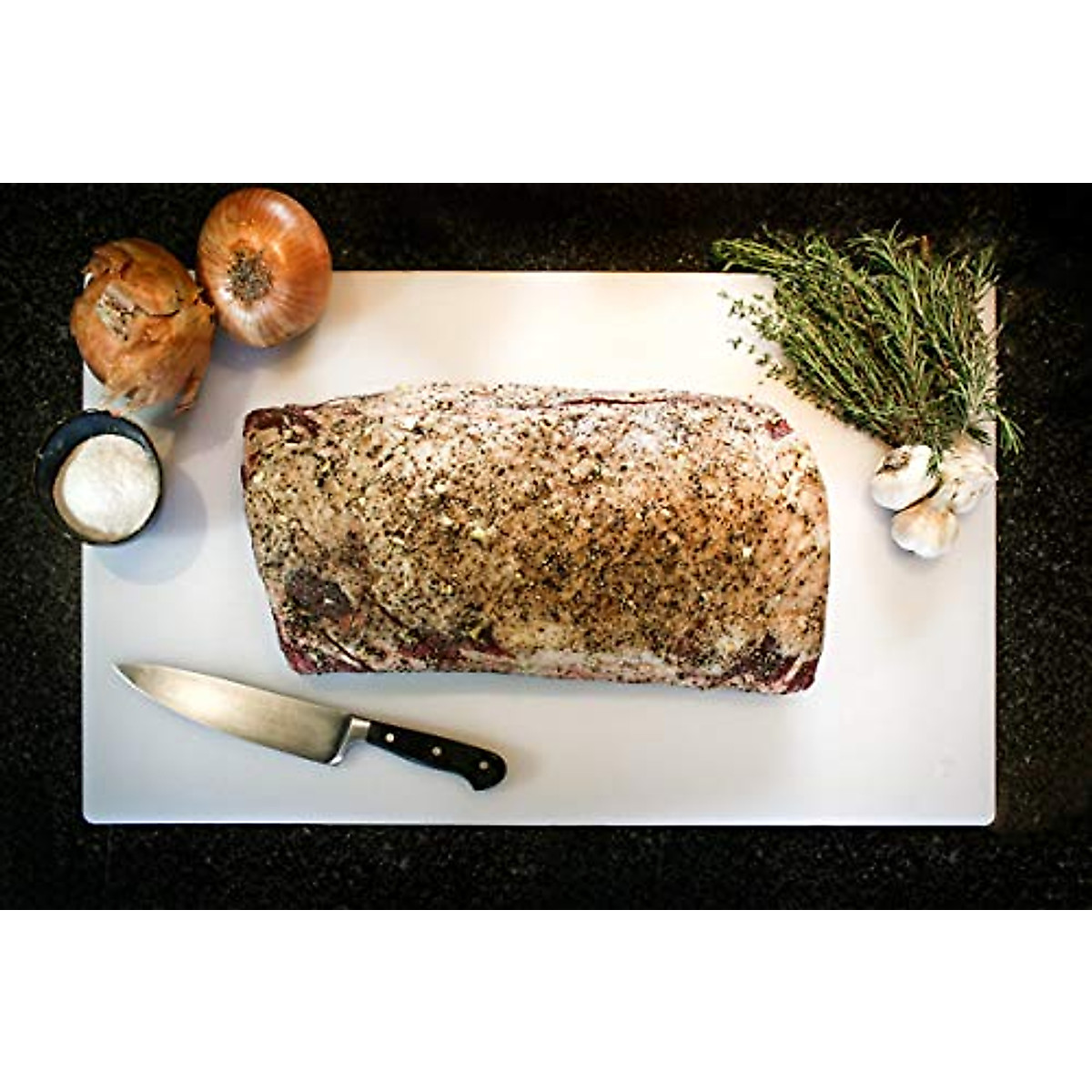 Thirteen Chefs Plastic Cutting Board - Large Commercial Chopping Boards - White, 30 x 18 Inch