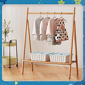 20 Pack White U-shape Baby hangers,Protect Collar Non-distorting design,Anti-slip and ultra-thin children's hangers for Toddler, Child, Newborn Clothes Hanger ideal choice