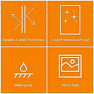 Scotch Thermal Laminating Pouches Premium Quality, 5 Mil Thick for Extra Protection, 50 Pack Letter Size Laminating Sheets, Our Most Durable Lamination Pouch, 8.9 x 11.4 inches, Clear (TP5854-50)