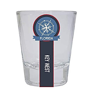 Key West Florida Nautical Souvenir Round Shot Glass