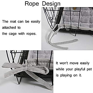 Hamiledyi Guinea Pig Fleece Cage Liners - 4 Pack Washable Guinea Pig Pee Pads, Reusable and Anti Slip Guinea Pig Bedding Fast Absorbent Pee Pad for Small Animals with Broom and Dustpan