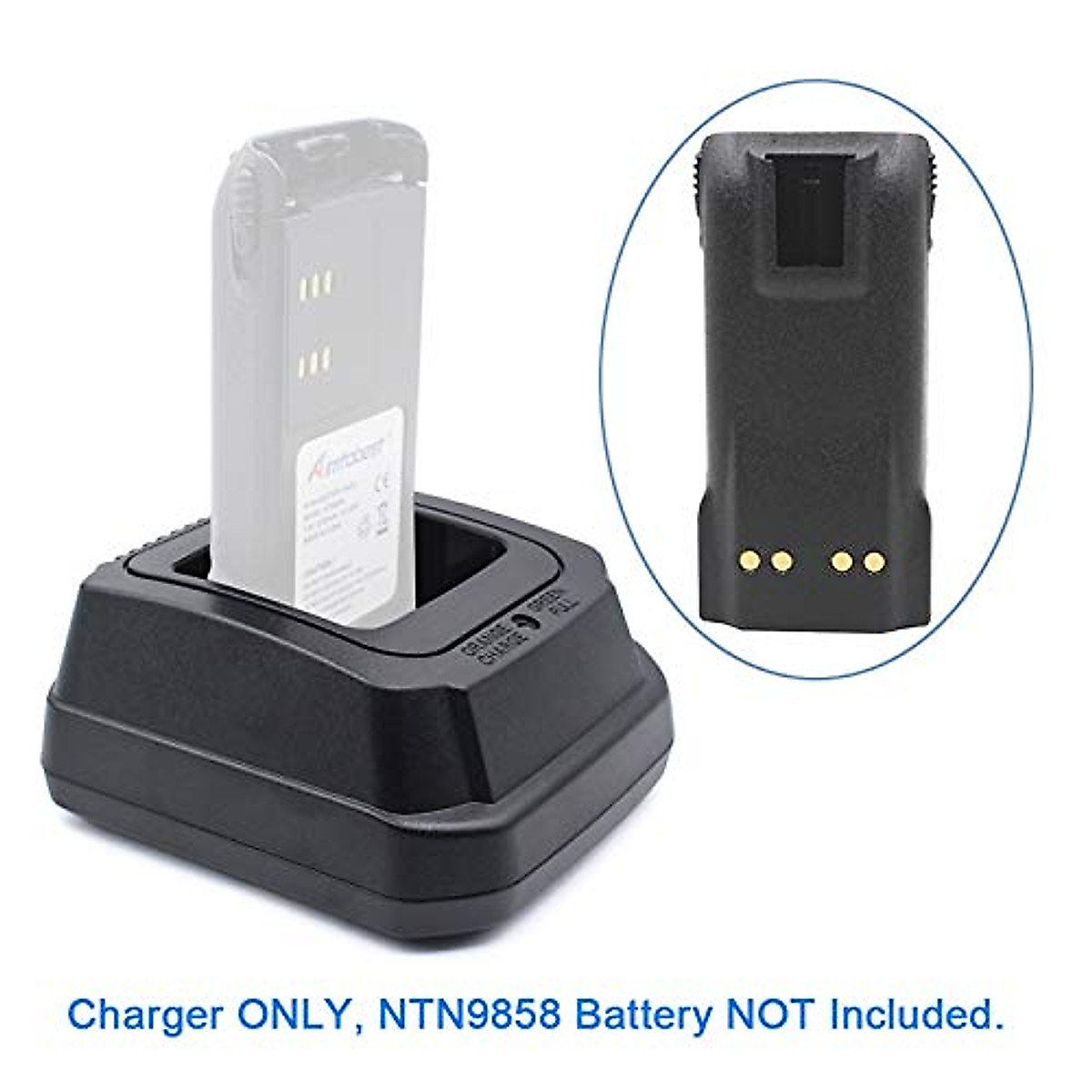 XTS2500 Charger Compatible for Motorola Radio XTS5000 XTS3000 XTS1500 MTS2000 HT1000 PR1500 NTN9858 NTN9858C NTN8923 NTN8294 NTN7143 NTN7144 WPLN4114AR NO-IMPRES