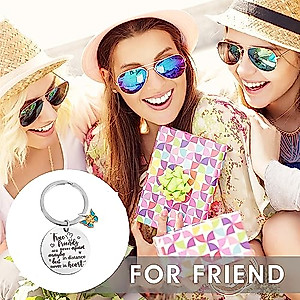 Ouligay 5Pcs Friend Keychain Friendship Keychain Friendship Gifts for Women Female Bestie Bff Best Friends Birthday Gifts Long Distance Friendship Gift Friends Are Never Apart Keychain