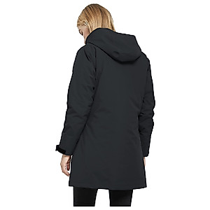 Ampake Women's 3 in 1 Parka Jacket Warm Winter with Detachable Puffer Coat (Black,L)