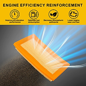 Panari 0J8478 Air Filter for Generac 22kw 0J8478S Fits Generators V-Twin 990CC And 999CC Engine 14-22KW