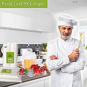 VacYaYa 4mil 200 Quart Size 8 x 12 Inch Vacuum Sealer Freezer Storage Machine Bags for Food,Vac Seal a Meal Bags with BPA Free and Commercial Grade Sous Vide Vac Seal Safe PreCut Bag