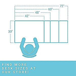 Standing Desk Bamboo, Dual Motor Stand up Desk Adjustable Height Electric 48x30 - Bamboo Dark Gloss, Black Frame