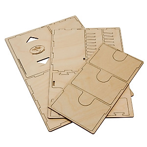 The Broken Token Case for Standard and European Size Cards - Wood Card Case with Four Adjustable Dividers