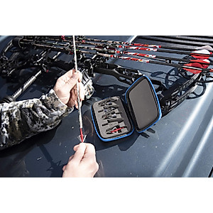 Muzzy Broadheads and Accessory Case, Grey/Blue (601)