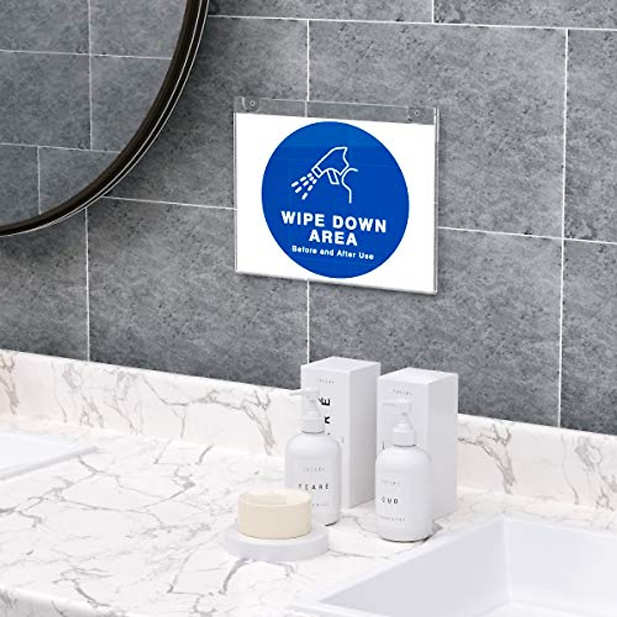 NIUBEE 10-Packs 8.5x11 Sign Holder Horizontal for Wall Door, Clear Acrylic Picture Frame for Paper with Free 3M Tape and Mounting Screws