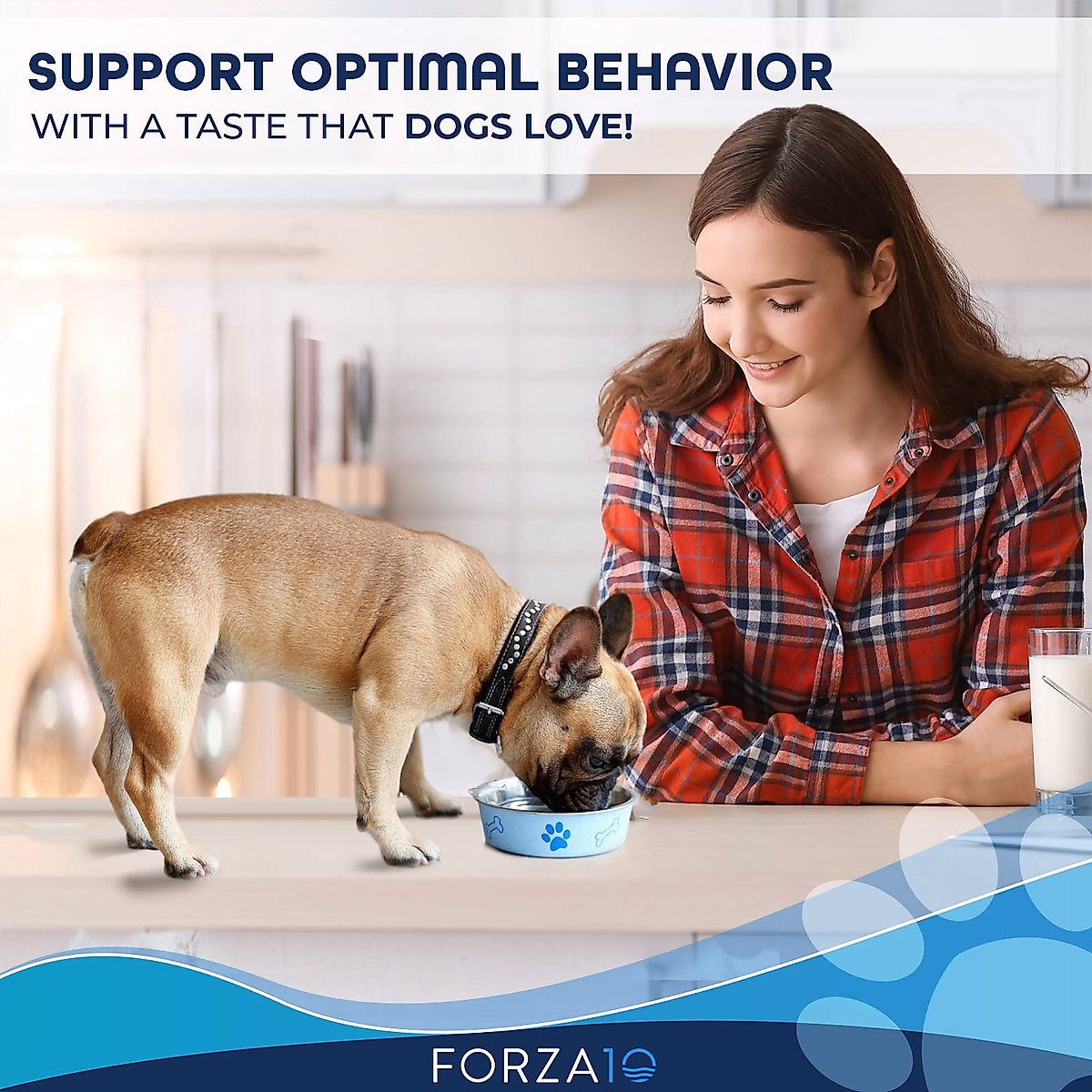Forza10 Behavioral Calming Dry Dog Food - Contains Valerian Root to Calm Dogs, Helps with Dog Anxiety, Stress Relief, Barking, Thunderstorms, 6 Pound Bag, for Adult Dogs, Wild Caught Anchovy Flavor