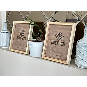 Wooden Picture Frames 8x10 with Real Glass - Set of 2 - Eco Unfinished Wood - Thick Borders and Natural Wood Color for Wall Hanging and Desktop Photo Frame