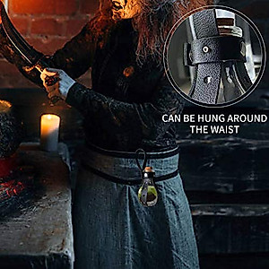 Myuilor Adult's Witch Wizard Dark Magic Potion Bottle Black