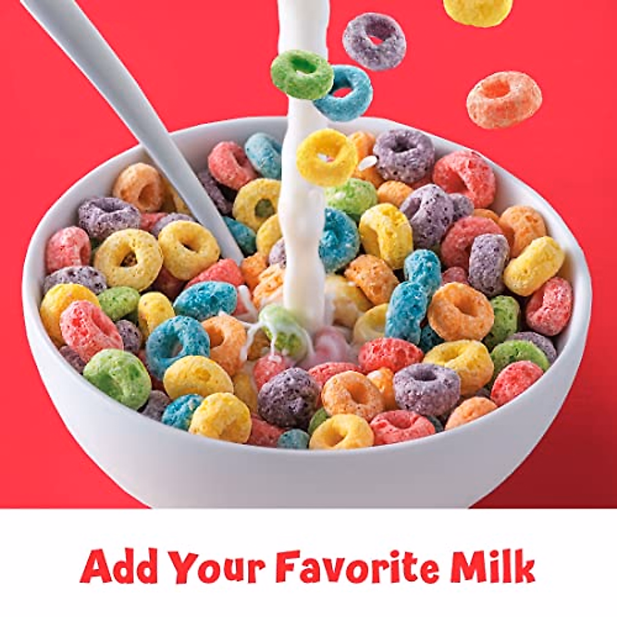 Froot Loops Jumbo Snax Cereal Snacks, Kids Snacks, Fruit Flavored, Original (4 Boxes, 48 Pouches)