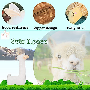 Sejiarep Alpaca Llama Plush Pillow - 51" Giant Alpaca Plush Long Body Pillow - Wife Girl Girlfriend Birthday Valentine's Day Children's Women's Day Gift, Brown