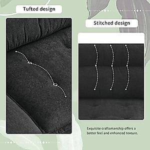 Merax 106" L Shaped Convertible Sectional Sofa Couch with Two-Tone Adjust Legs,4 Seat Tufted,Cloud Chenille Fabric,Movable Ottoman for Apartment