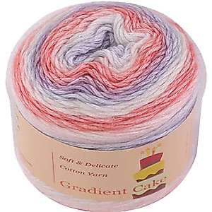 2-pk Gradient Cake Cotton Ball by Yonkey Monkey (1159) Knitting Crochet