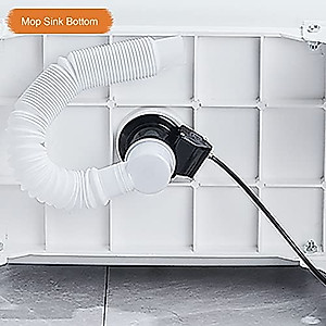 Commercial Mop Sink, Large Capacity Deepening Sink, Floor-Standing Mop Sink Suitable for Washing Room, Basement, Shop
