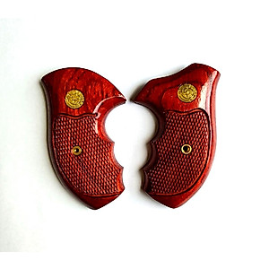BMPL Hardwood New Taurus Model 85 856 M 85 M85 M856 .38 Special 2" 2 inch Grips Hard Wood Smooth Finger Groove Handmade Handcraft