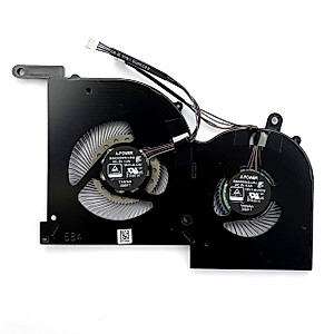 CPU+GPU Cooling Fan Replacement for MSI GS66 WS66 Stealth 10SD 10SE 10SF 10SFS 10SGS,10UG 10UH 10UE MS-16V1 MS-16V2 MS-16V3 BS5005HS-U4Q BS5005HS-U4J 16V1-G-CW 16V1-G-CCW DC5V 1.0A Fan Pair Fans
