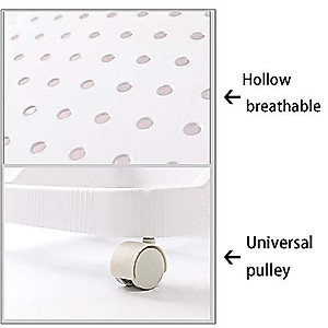 Laundry Hamper with Wheels and Removable Basket Bathroom Storage Organizer,Rolling Storage Rack,3-Tier Mobile Storage Cart For Bathroom and Laundry or Narrow Places,Gray