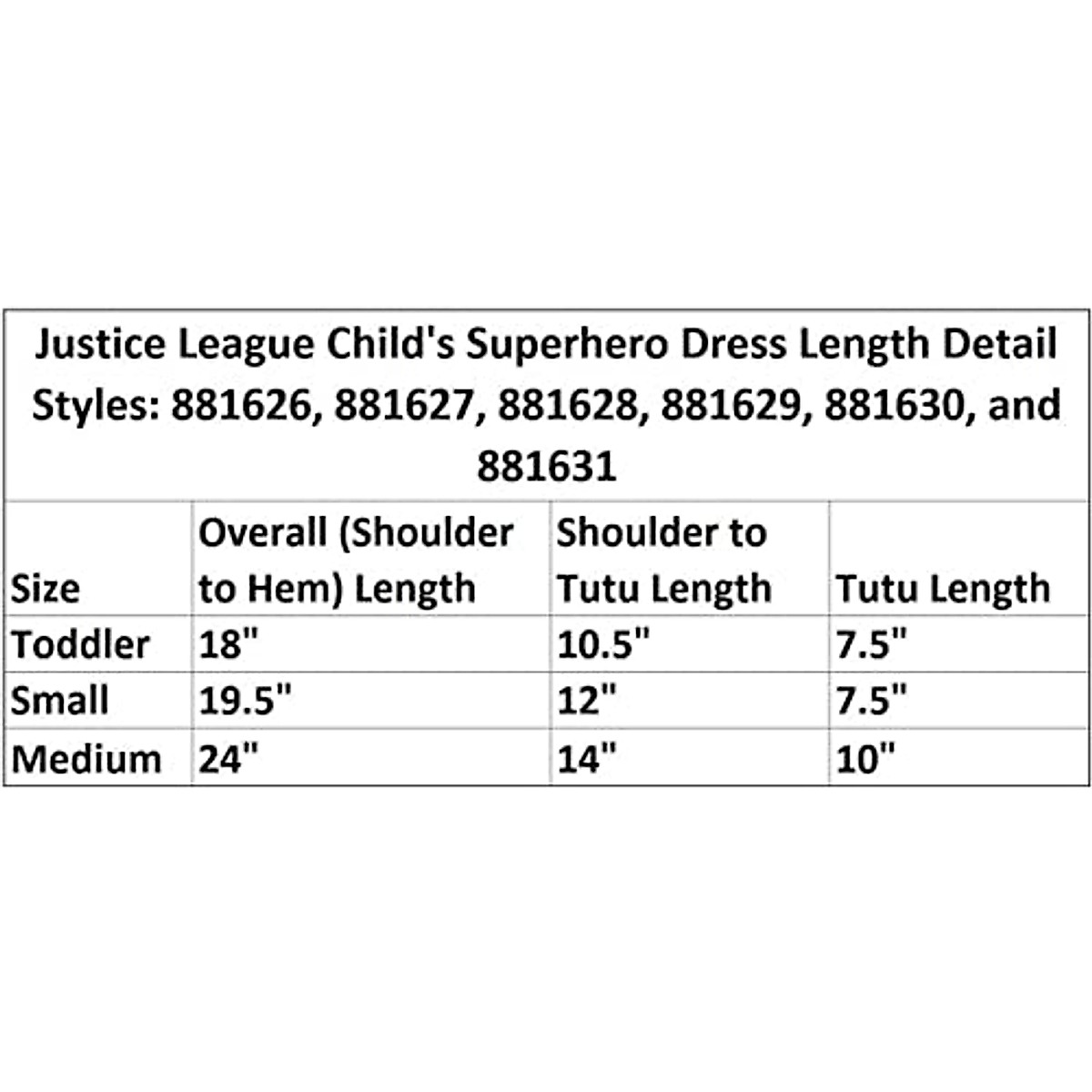 Justice League Child's Supergirl Tutu Dress - Small