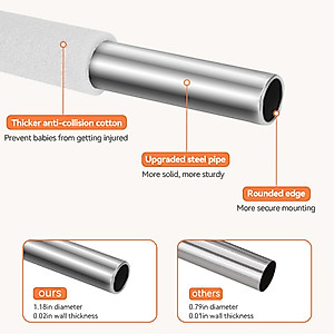 COMOMY Playpens for Babies and Toddlers, 79"x71" Baby Playard Extra Large, Safe and Non-Slip Baby Fence, Full Mesh Design, Indoor & Outdoor Kids Activity Center, Baby Play Pens (Dark Grey)