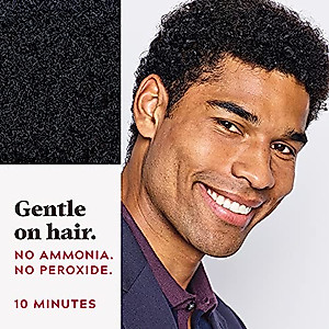 Just For Men Easy Comb-In Color Mens Hair Dye, Easy No Mix Application with Comb Applicator - Jet Black, A-60, Pack of 1