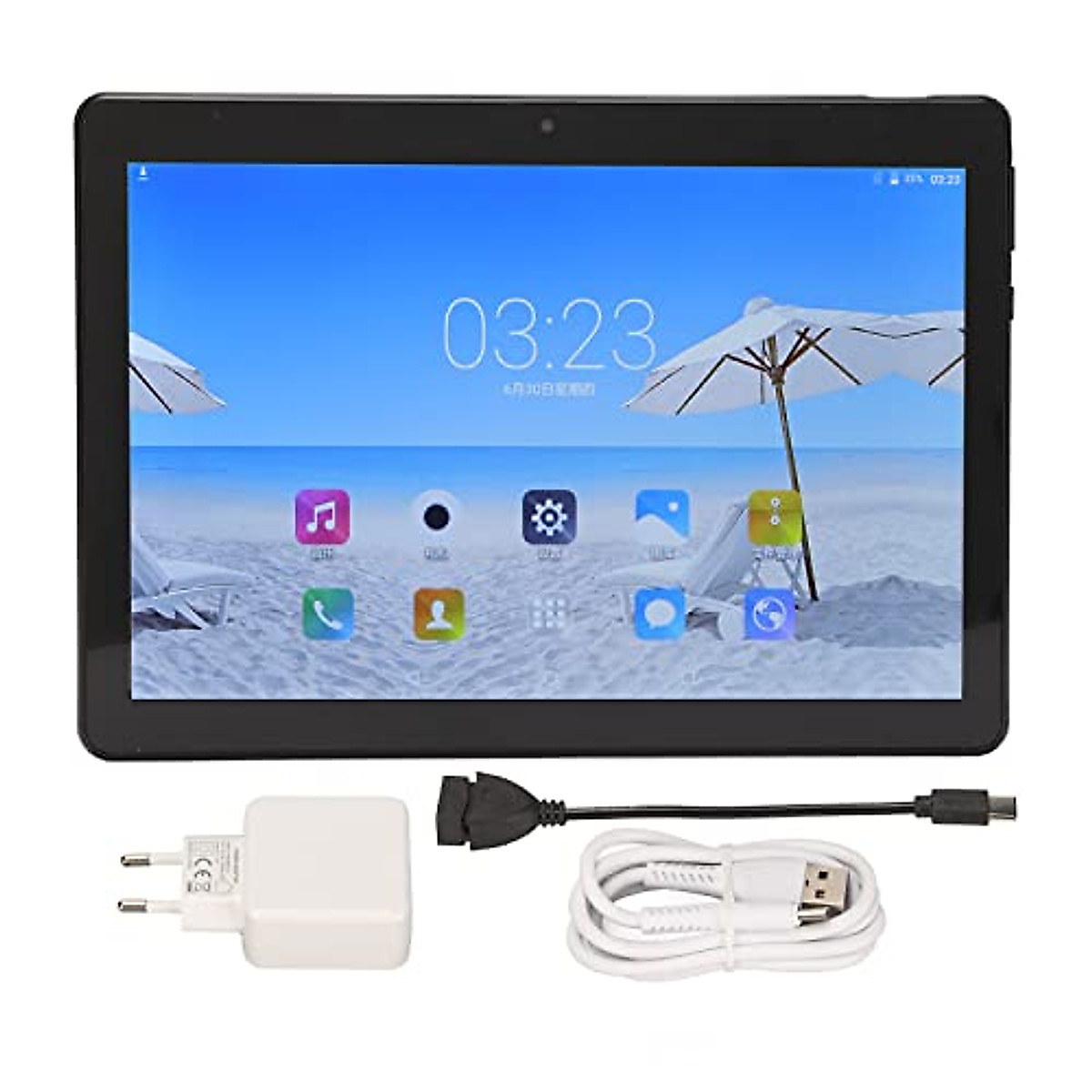 Luqeeg 10.1in Tablet - 1GB RAM 16GB Storage, 8 Quad Core IPS HD Touchscreen Tablet Tablet Electronics with Dual SIM and Triple Cameras 3G Phone Tablet PC HD Tablet, 6000mAh Battery (US)