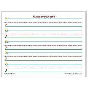 Teacher Created Resources 76501 Smart Start K-1 Writing Paper: 100 sheets, White