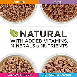 Purina ONE Natural, High Protein Wet Cat Food Variety Pack, True Instinct Chicken, Tuna, Salmon and Trout Recipes - (Pack of 24) 3 oz. Cans