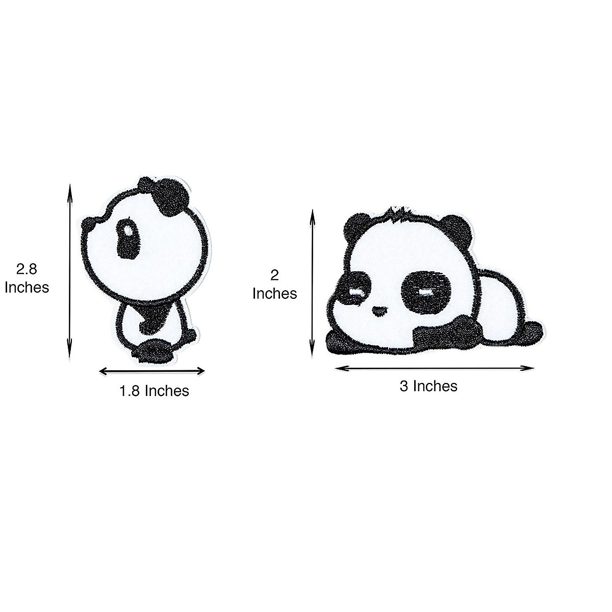 3Pcs Cute Panda Backpacks Set for Teenage Girls Boys Lightweight Casual Canvas School Backpack (Blue)
