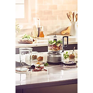 KitchenAid 5-Cup One Touch Food Chopper | Contour Silver (Renewed)