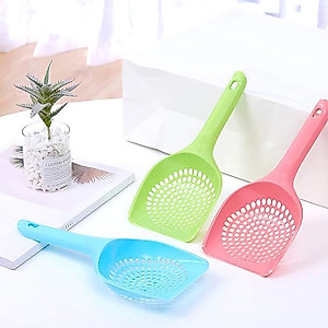 DPWOUM Pink Plastic Cat Litter Scoop Pet Care Sand Waste Scooper Shovel Hollow Cleaning Tool Pet Supplies Easy to Clean Cat Litter Scoops Litter and Housebreaking Pet Supplies