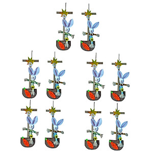 NOLITOY 10 Pcs Easter Decoration Home Decoration House Decorations for Home House Accessories for Home DIY Carrots Craft Ornament Table Top Decorative Centerpiece Bunny Easter Bunny Plaque