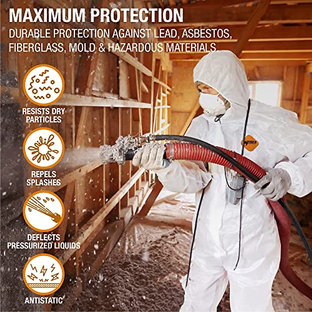 Heavy Duty All Purpose Coverall, Engineered for Maximum Protection & Comfort (Single X-Large Coverall) by Tiger Tough