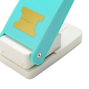 Gazechimp Loose Leaf Separator Label Punch Tab Punch Self Made Index Label Hole Punch Folder Punch Paper Craft for Card Making Projects Office Notepad