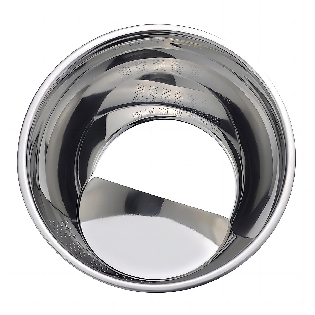 GREATLINK Stainless Steel Colander Rice Washing Bowl - 4 in 1 Washing Bowl Kitchen Colander Strainer Fine Mesh Strainer for Washing Vegetables, Fruit, Beans & Pasta, Microporous Colander Washing Bowl