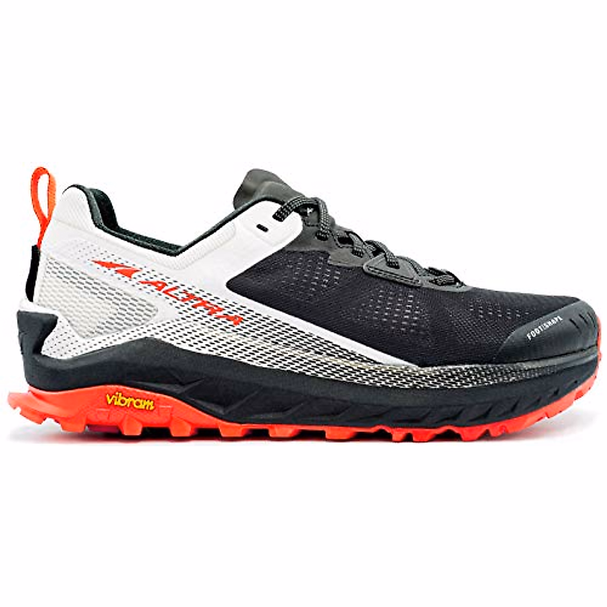 ALTRA Men's AL0A4VQM Olympus 4 Trail Running Shoe, Black/White - 8.5 M US